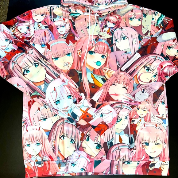 Tops | Darling In The Franxx 2 Zero Two Hoodie Cute Anime 3d Printed ...
